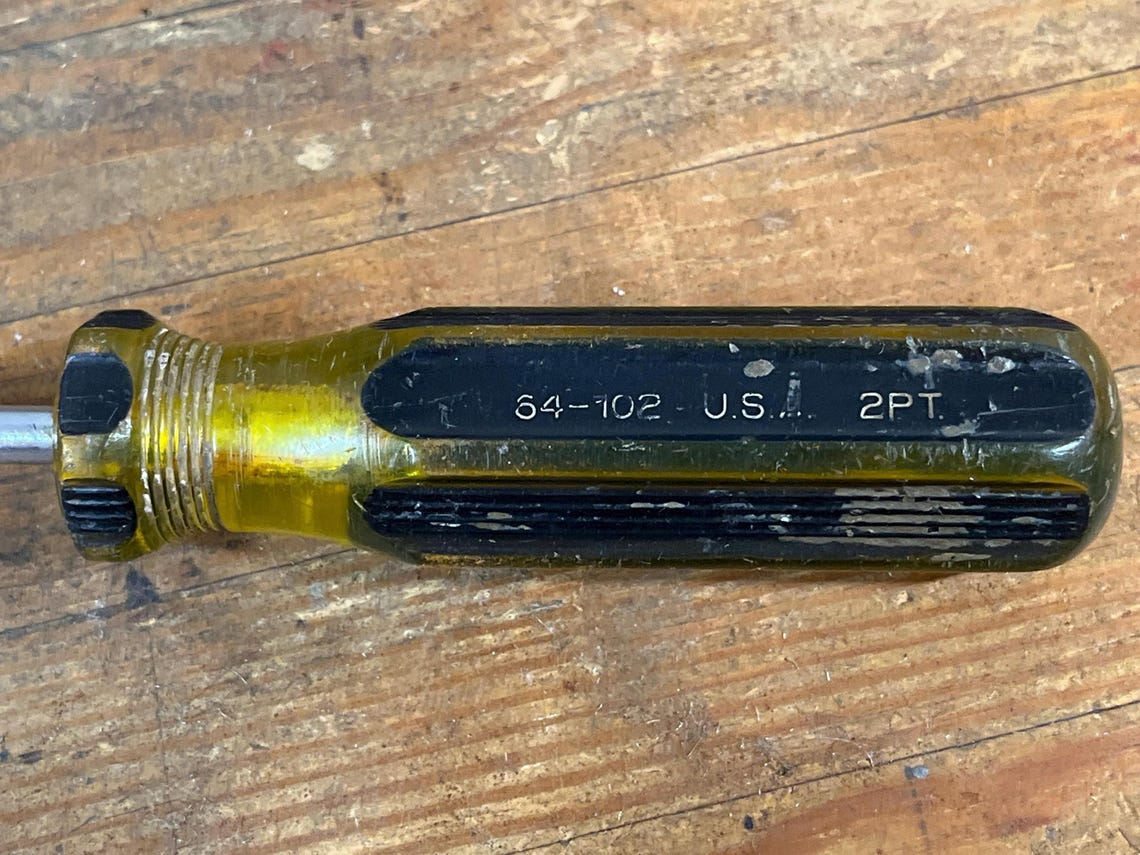 Vintage Stanley 100 Plus #2 Phillips Head Screwdriver - 8" Stanley ...