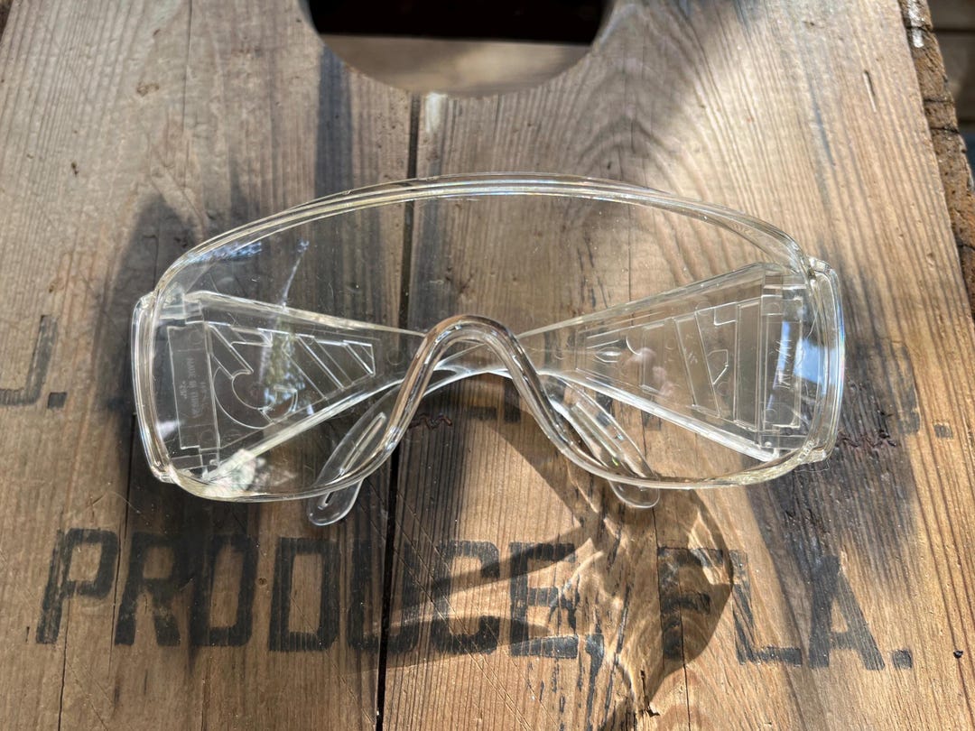 Vintage WGM Clear Plastic Wrap Safety Goggles-z 87 Rating Can Be Worn ...