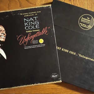 Nat King Cole Unforgettable 6 Record Set Longines Symphonette Society ...