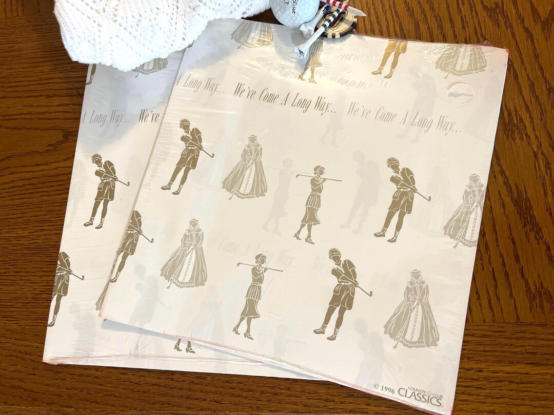 Vintage Country Club Classics Wrapping Paper - New Old Stock of ...