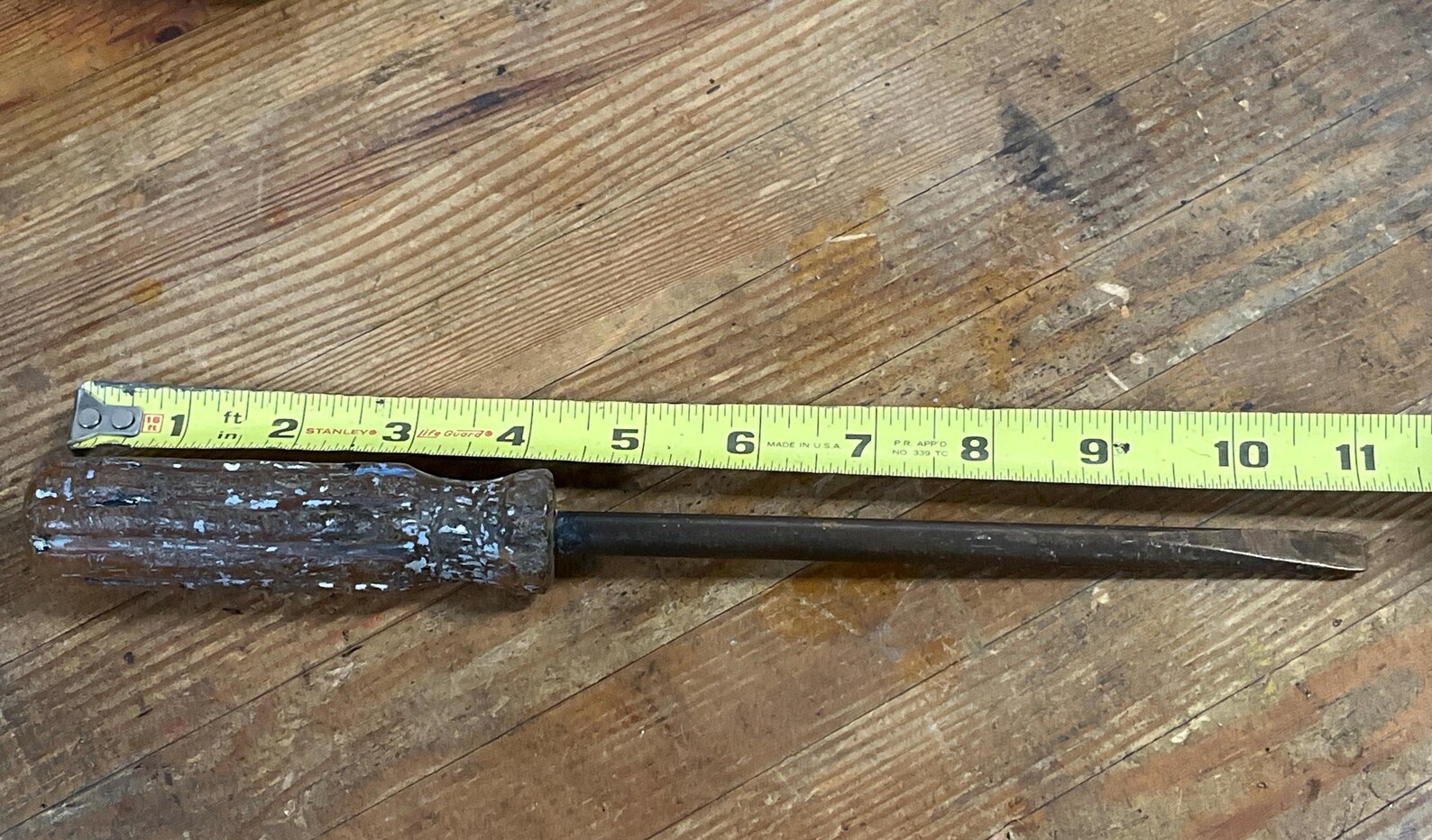 Antique 11" Flat Head Copper Screwdriver - Unbranded Be Cu Non Sparking ...