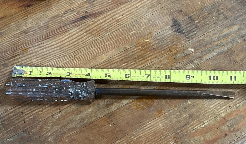 Antique 11" Flat Head Copper Screwdriver - Unbranded Be Cu Non Sparking ...