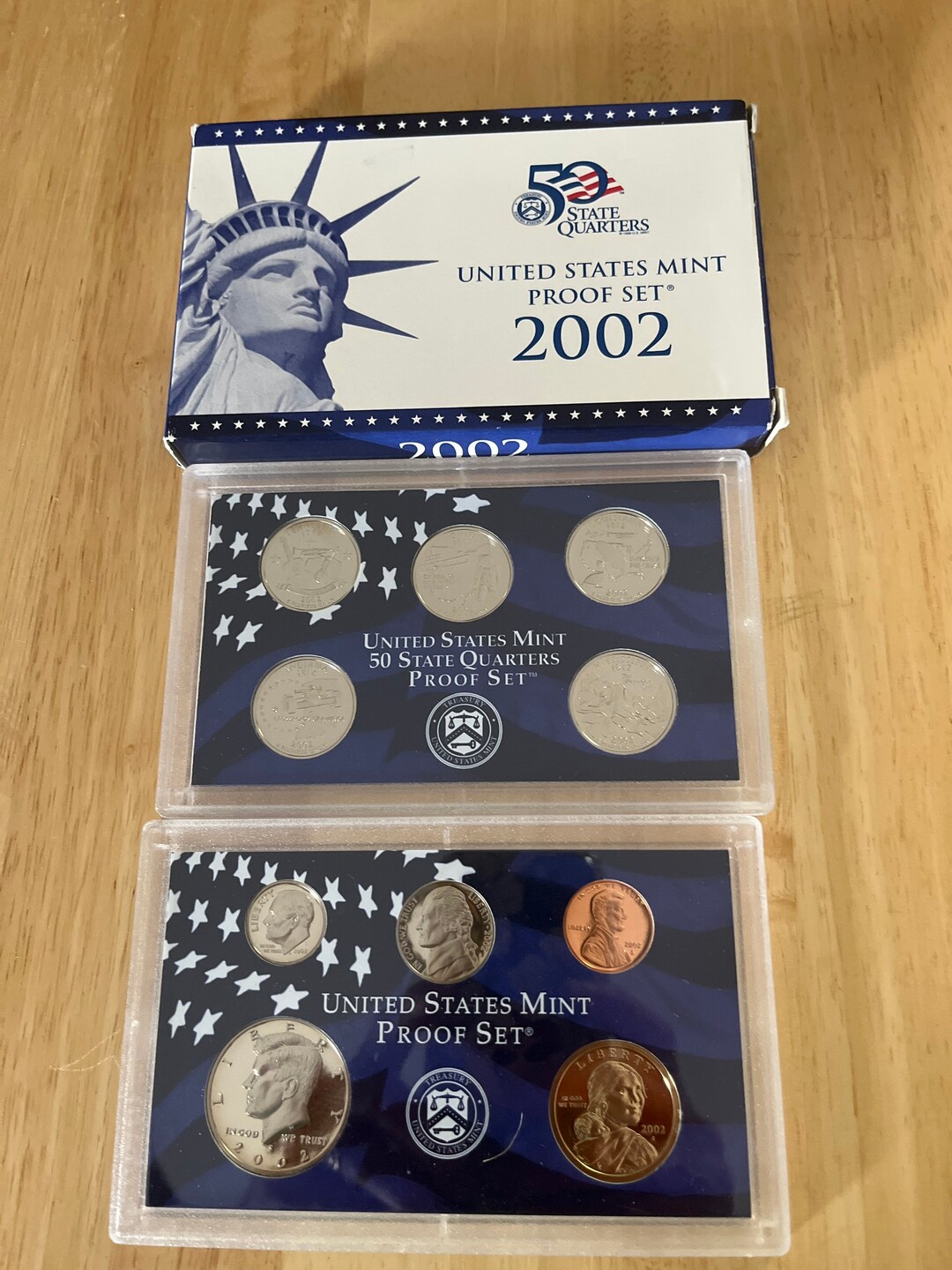 2002 S - 50 State Quarters - United States Mint Proof Set - 5 Clad ...