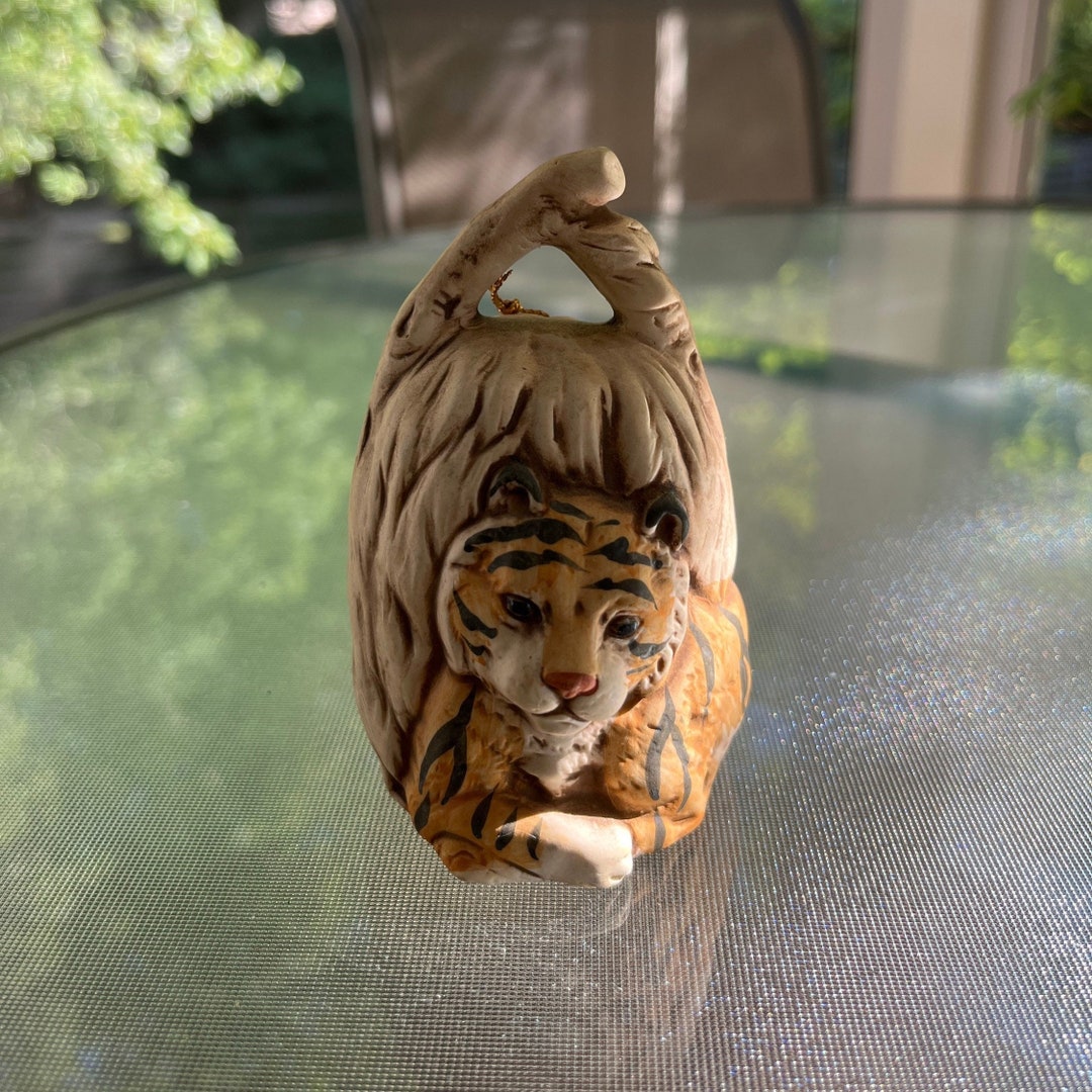 Vintage Ceramic Tiger and Haystack Bell - Tiger Bell - UTCTI - Made in ...
