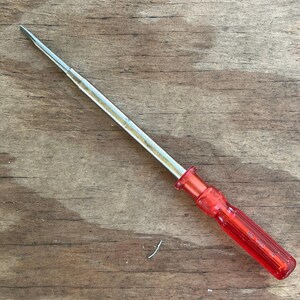 Vintage 8.50" Quick Wedge No. 1736 Wb - Screw Hold Screw Driver - Red ...