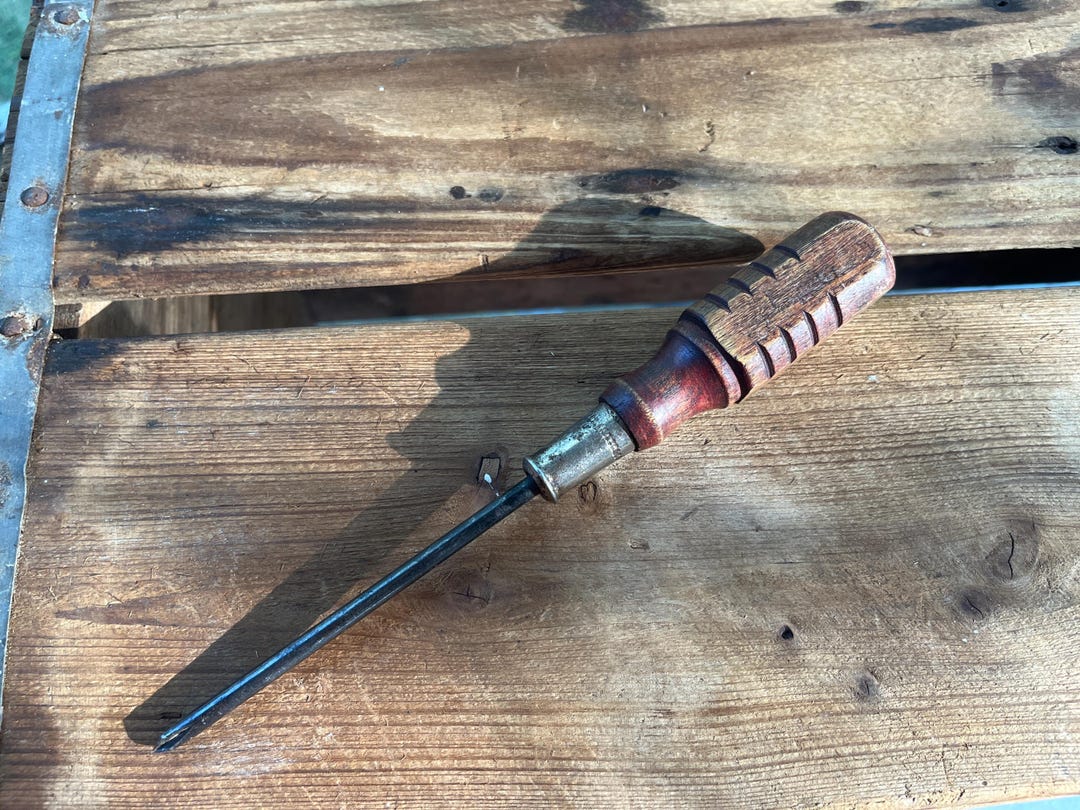 Vintage Unbranded Wood Handle Phillips Head Screwdriver - 8" Wood ...