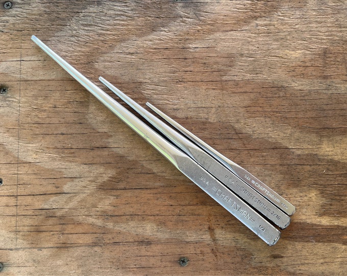 Vintage Craftsman 3 Piece Lineup/alignment Punch Set - 12"x 1/4", 9"x 3 ...