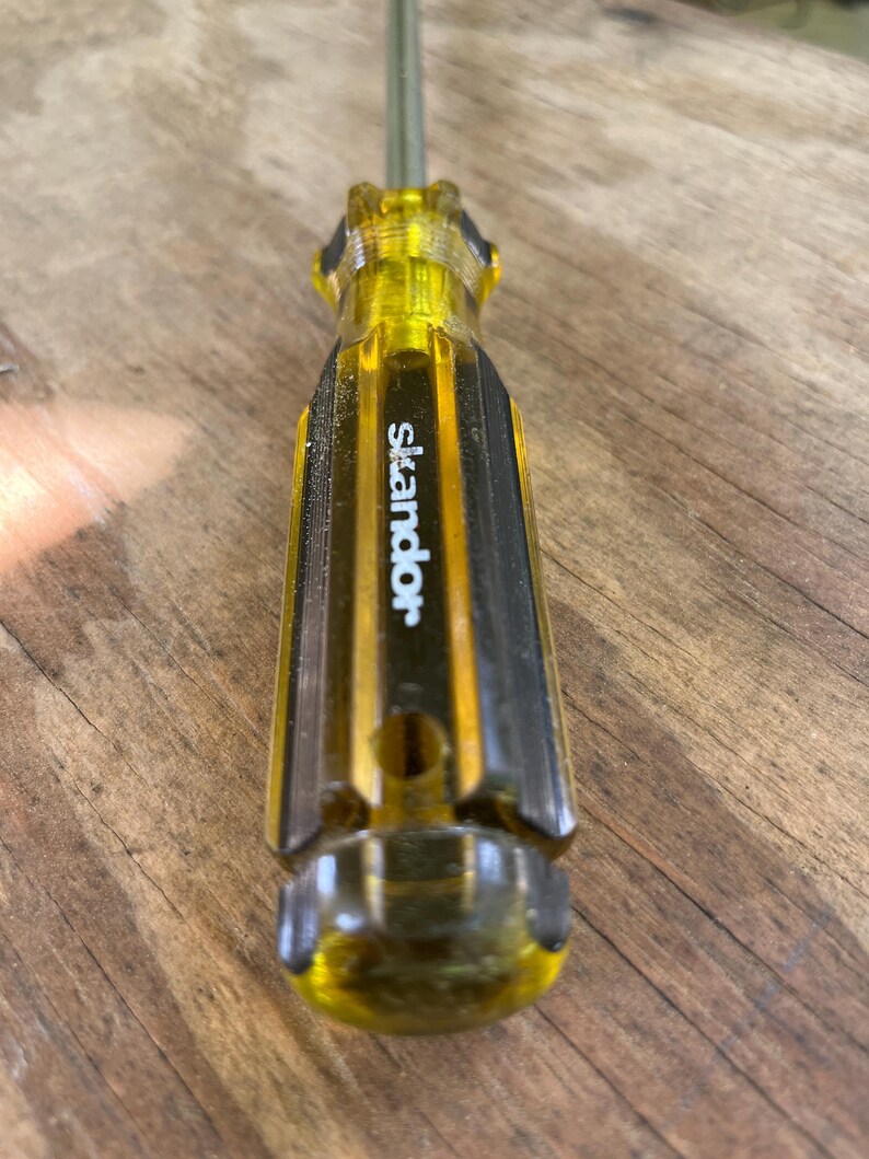 Vintage Skandor 10.25" Phillips Head Screwdriver - Black and Yellow ...