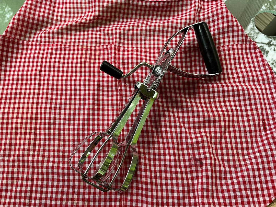 Vintage Ekco Super Speed Egg Beater - Metal Egg Beater With Plastic ...