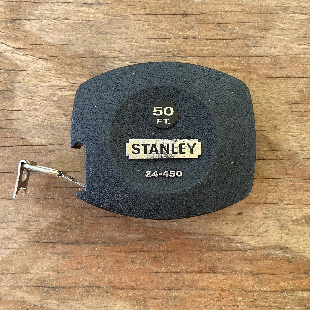 Vintage Stanley 50 Ft Winding Measuring Tape 34-450 Compact ...