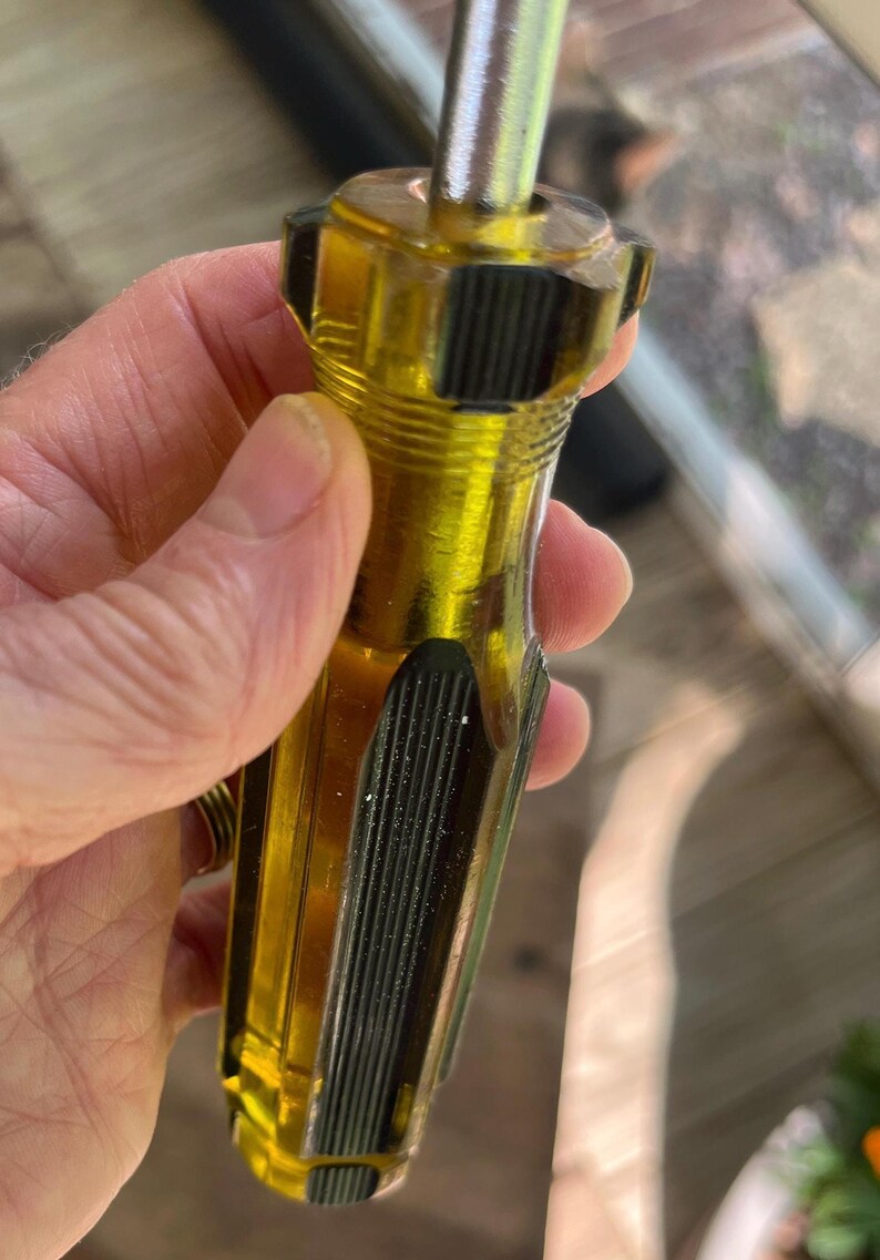 Vintage Skandor 10.25" Phillips Head Screwdriver - Black and Yellow ...