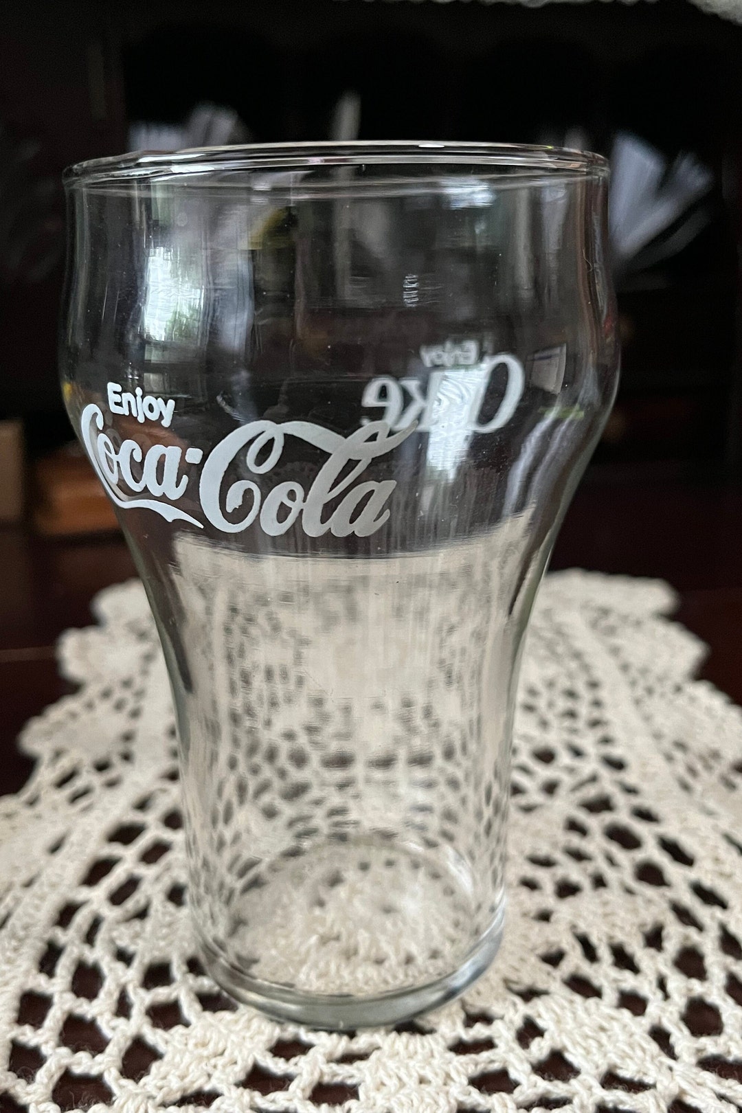 Vintage Short Coca-cola Fountain Glass - Enjoy Coke/enjoy Coca-cola -5 ...