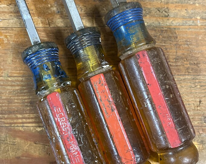Vintage Craftsman Screwdrivers - Set of 3 Slotted Screwdrivers - 6 ...
