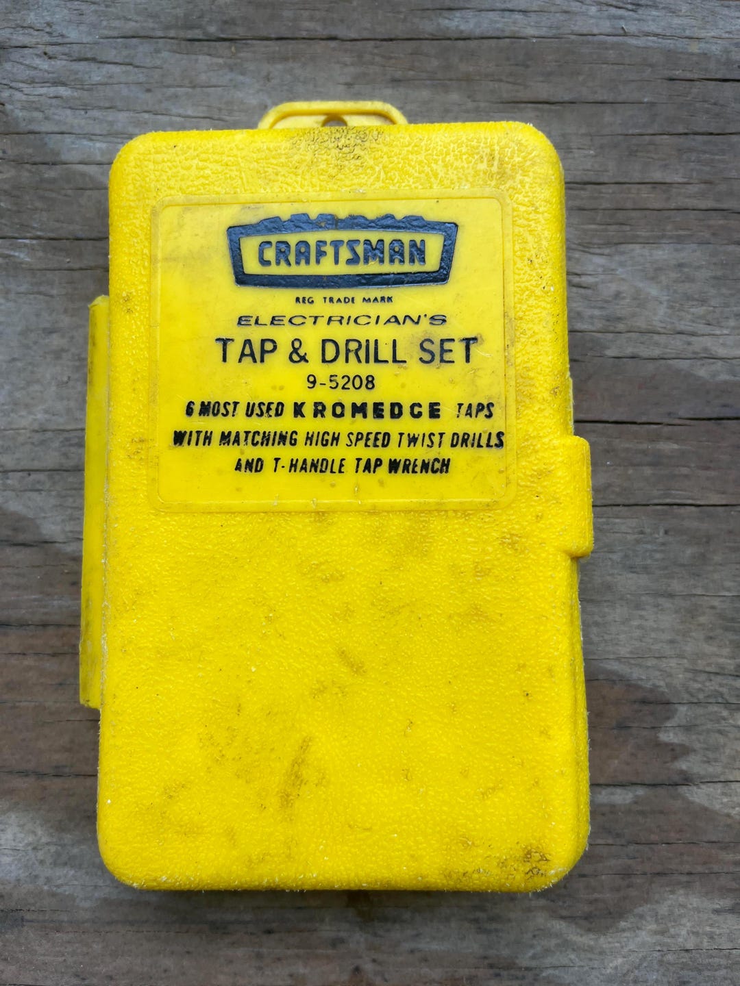 Vintage Craftsman Electrician's Tap & Drill Set - 9-5208 - 6 Kromedge ...