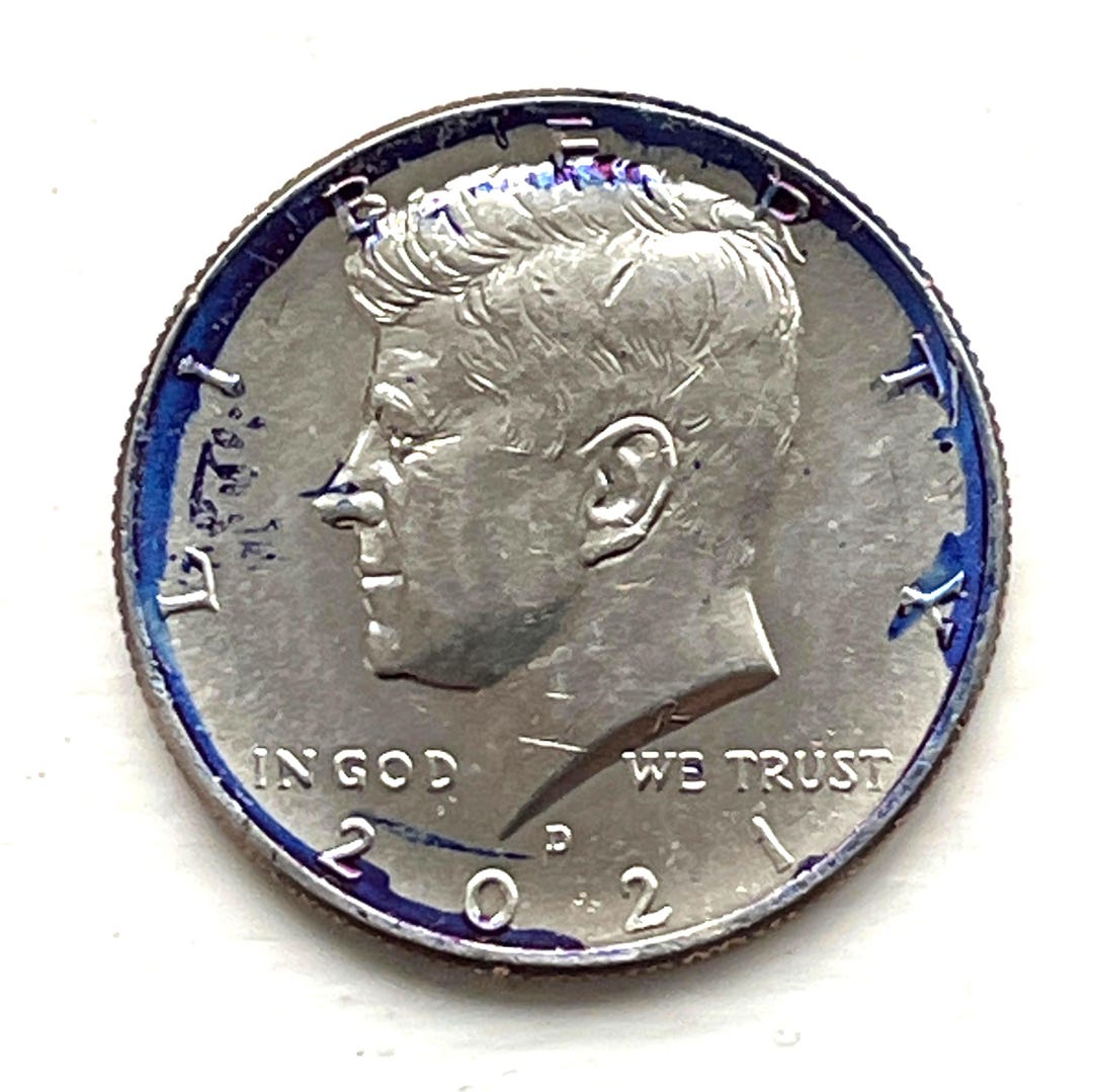 2021 D Kennedy Half Dollar - Copper/nickel Clad - Circulated - EF to AU ...