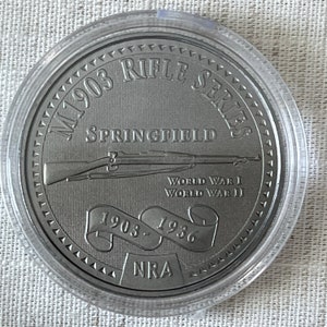 Vintage NRA Coin - Defenders of Freedom Challenge Coin - Silver Tone ...