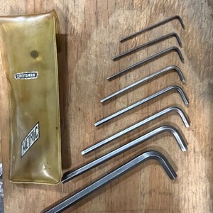 Vintage Craftsman 8 Piece Metric Hollow Set Screw Key Assortment 46675 ...