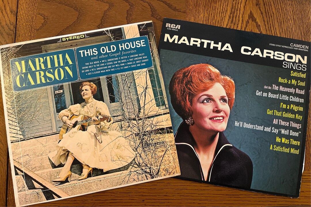 Vintage Gospel Martha Carson Lps Choose From: Carson Sings OR This Old ...