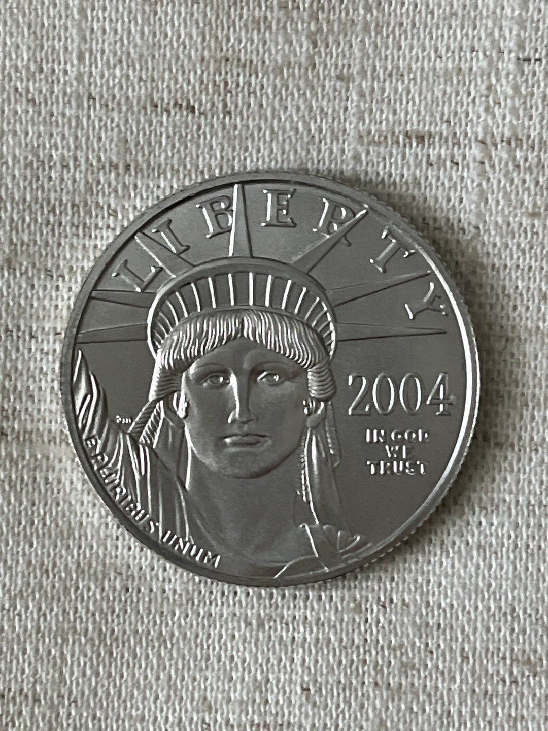 2004 1/2 Ounce Platinum American Eagle - .9995 Platinum 50 Dollar Coin ...