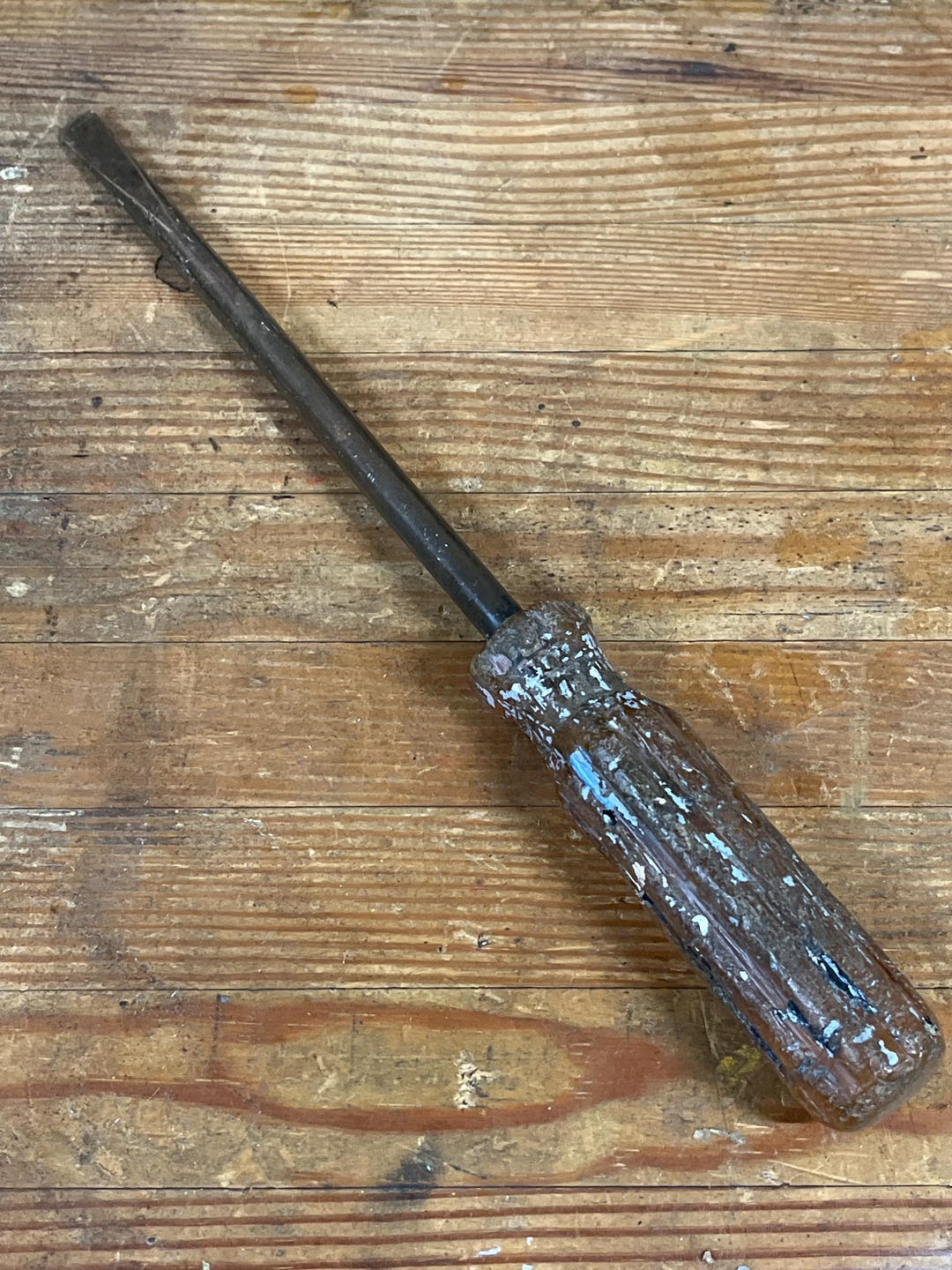 Antique 11" Flat Head Copper Screwdriver - Unbranded Be Cu Non Sparking ...