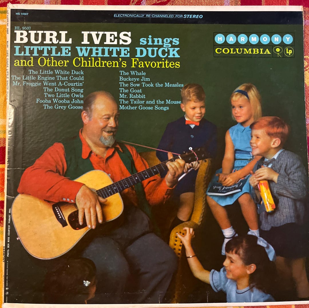 Vintage Children's Music - Burl Ives Sings Little White Duck and Other ...
