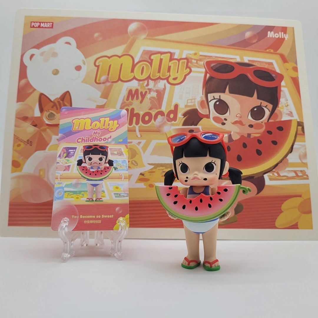POPMART Molly My Childhood With Promo Display Card box Cover-so Sweet ...