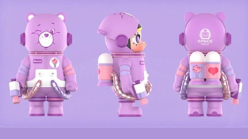POPMART MEGA Space Molly Care Bears 400100 Share Bear - Etsy