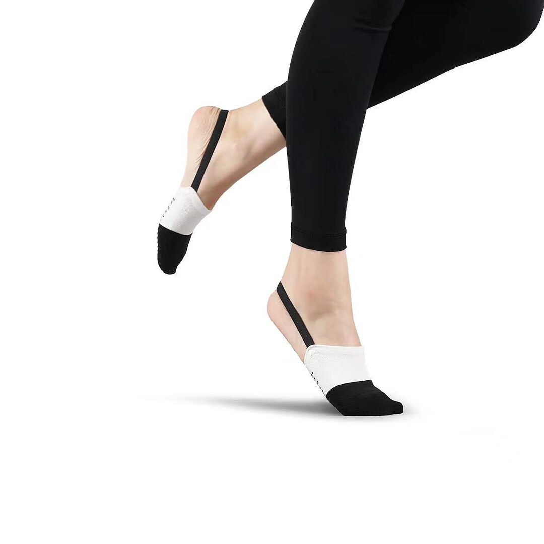 Daisy and Bella Yoga Socks, Pilates Fitness Half Socks, Slingback, Non ...