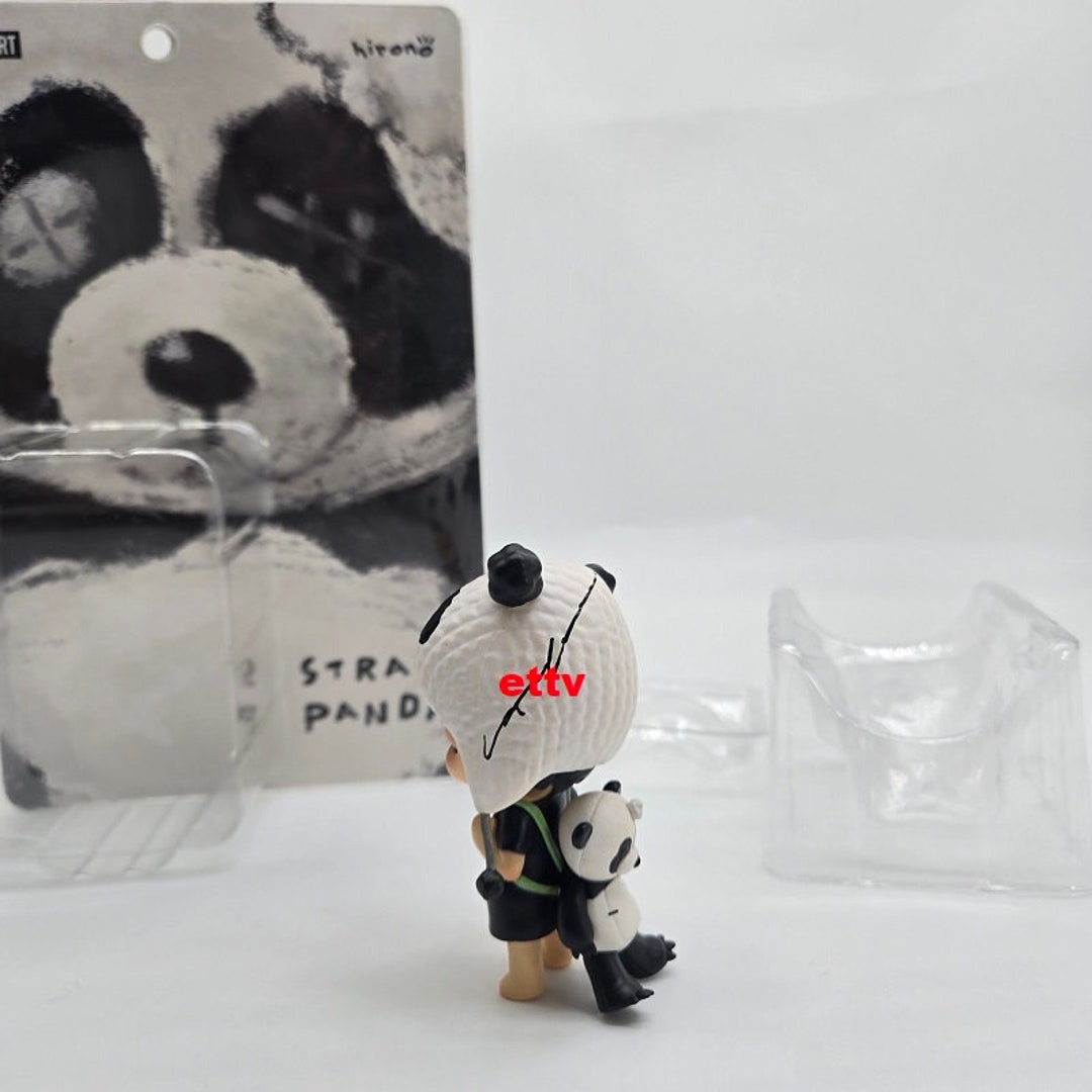 POPMART Rare Hand Signed Hirono Stray Panda PTS Beijing s-black by ...