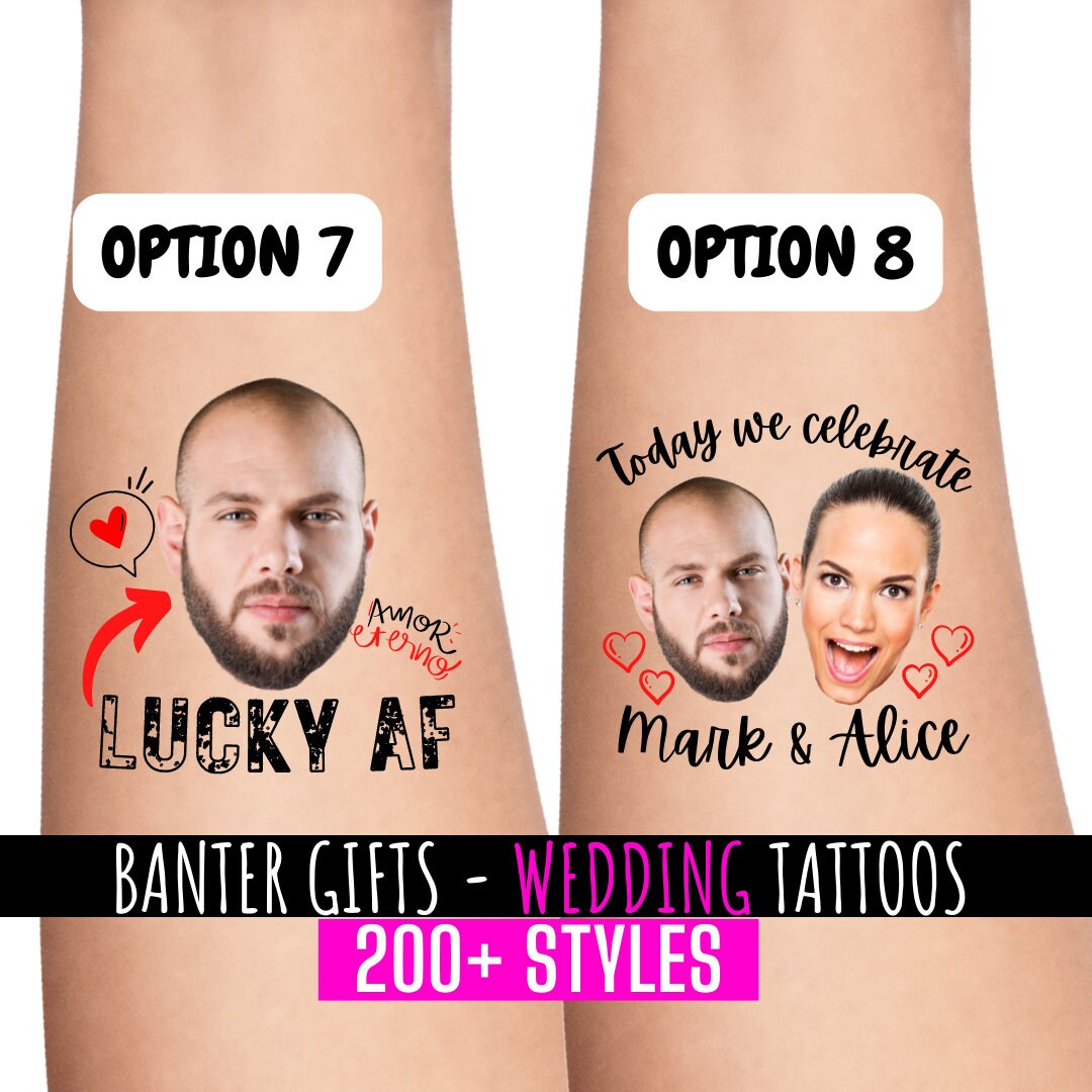 Temporary Wedding Favour Tattoos | Wedding Reception Favours | Stag Do ...