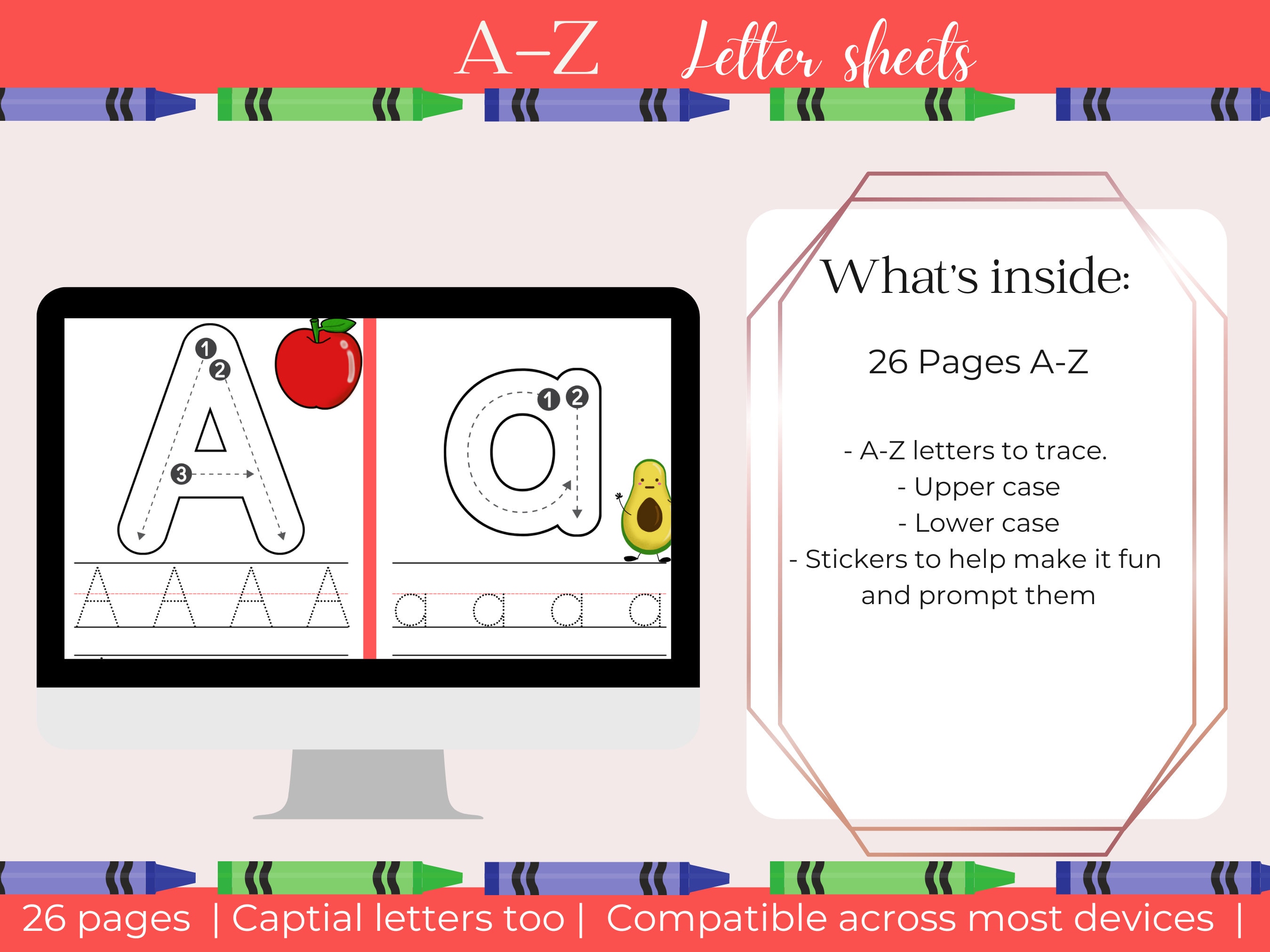 Learn to Write A-Z | Traceable Worksheets | Learn Letters | Learning ...