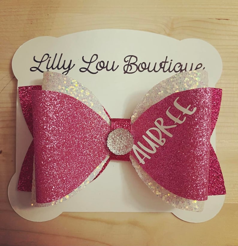 Custom Bow With Name - Etsy