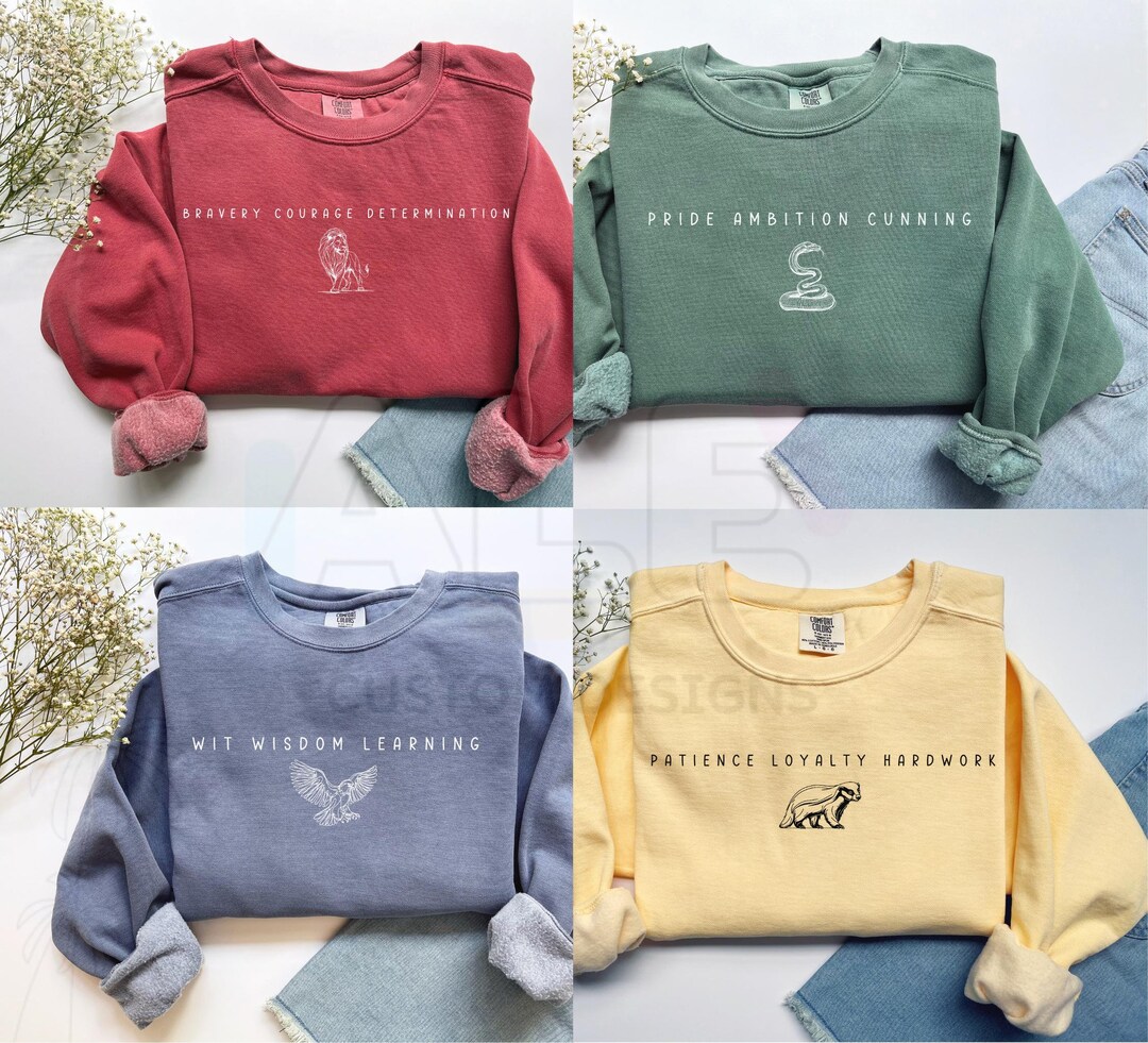 Comfort Colors® Wizarding School House Sweatshirt, HP House, Universal ...