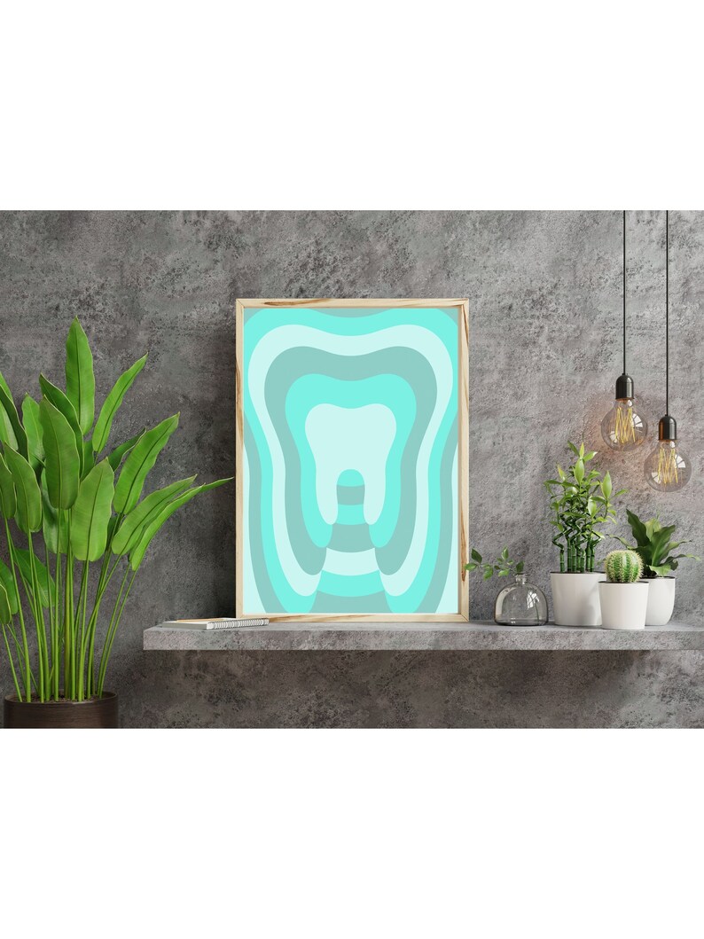 Retro Tooth Dental Office Wall Art Instant Digital Download Poster ...