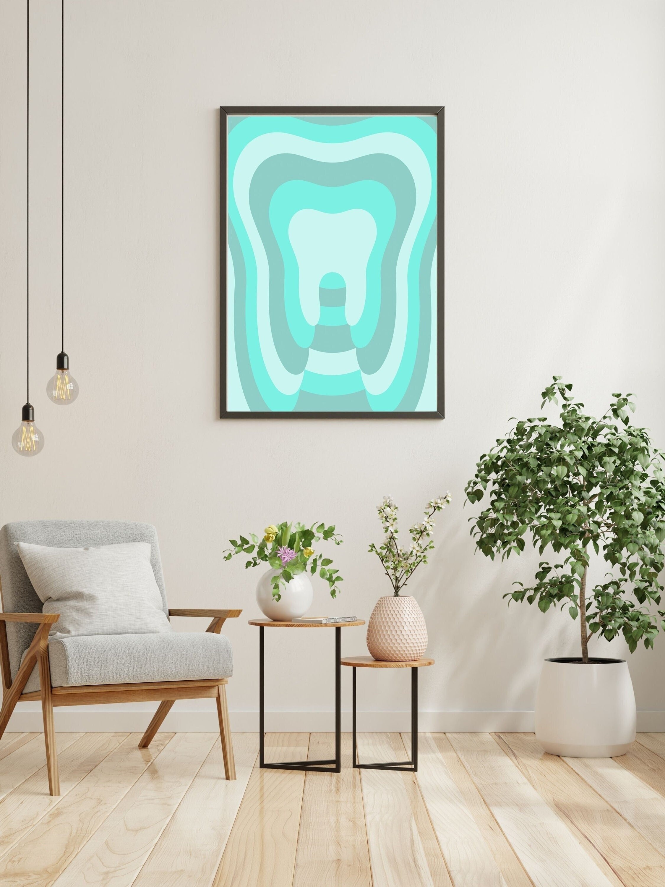 Retro Tooth Dental Office Wall Art Instant Digital Download Poster ...
