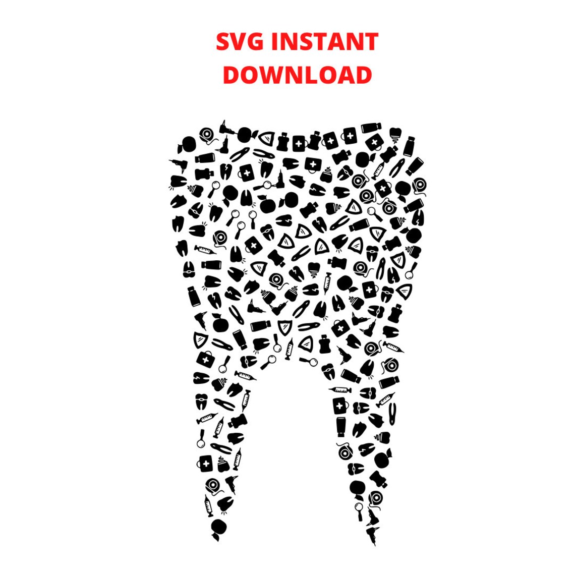 Tooth Teeth Dentist SVG Instant Download - Etsy