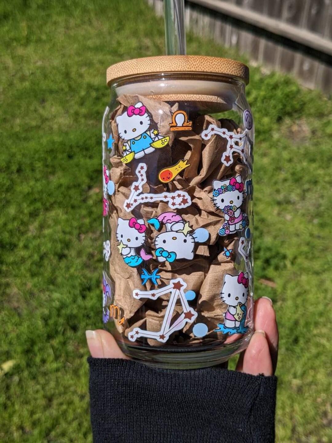 Zodiac Signs Coffee Cup / Astrology Signs Ice Coffee Cup / Sanrio ...