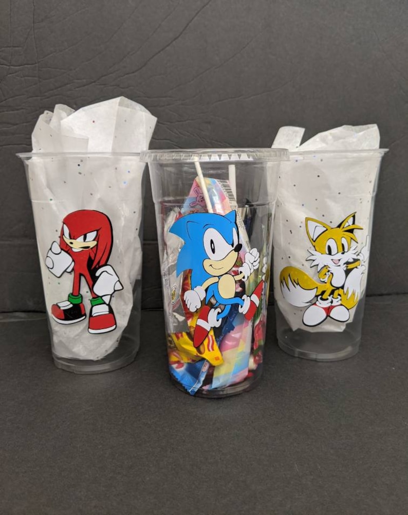 Sonic the Hedgehog Party Favors / Sonic the Hedgehog Goodie Cups ...