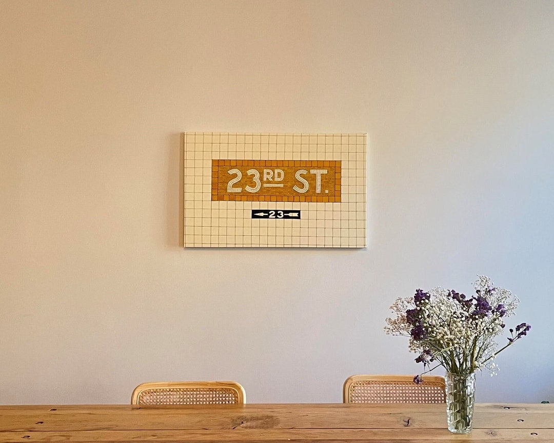 Painting of New York Subway Signs - Etsy