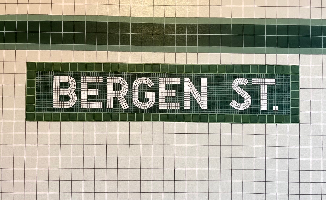 Painting of New York Subway Signs Custom Made - Etsy