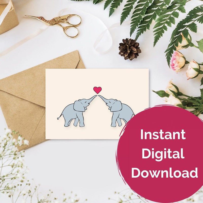 Elephant Cards - Etsy