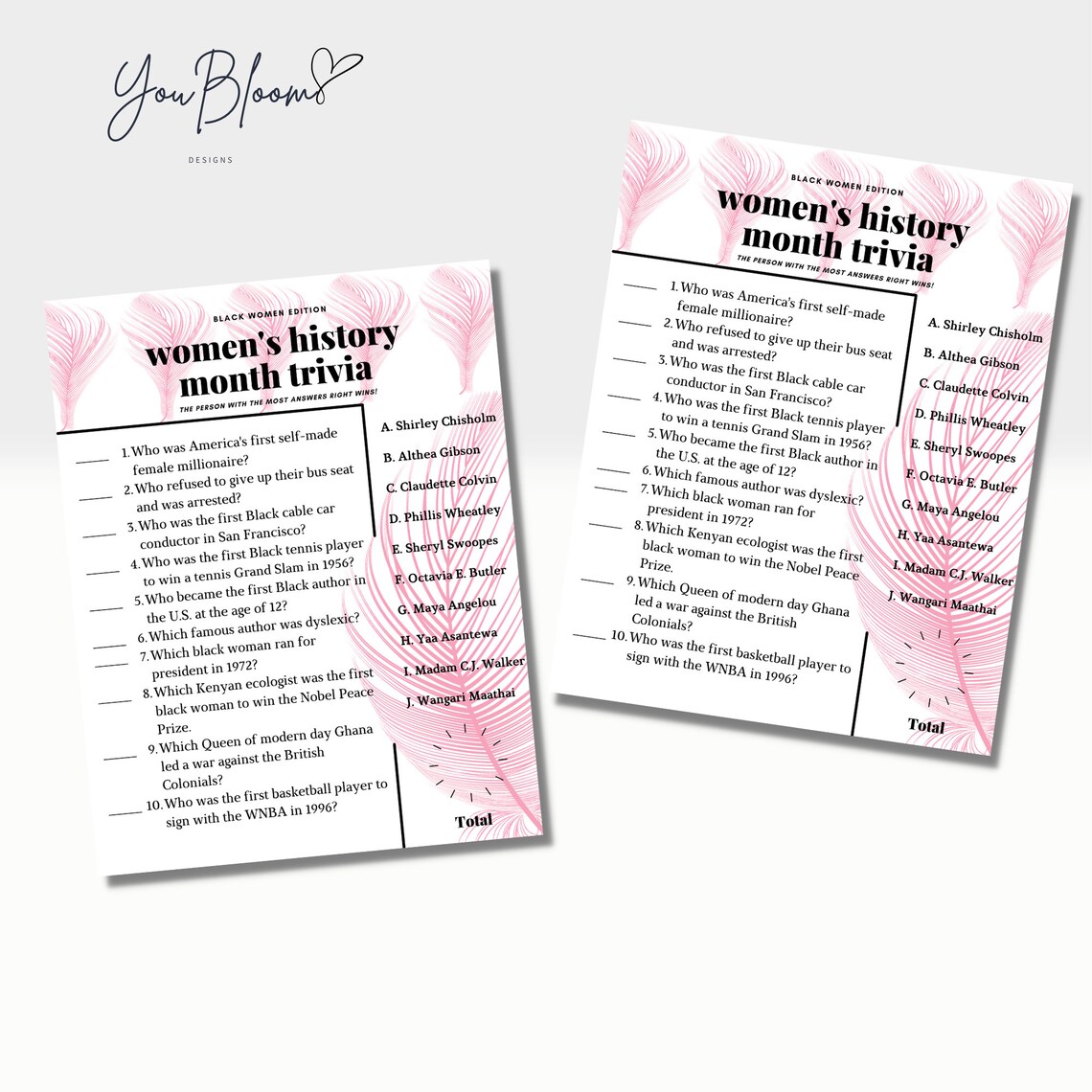 Women's History Month Trivia, Herstory, Girl Power, Youth Group Game ...