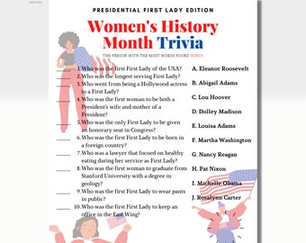 Women's History Month Trivia, Herstory, Girl Power, Youth Group Game ...