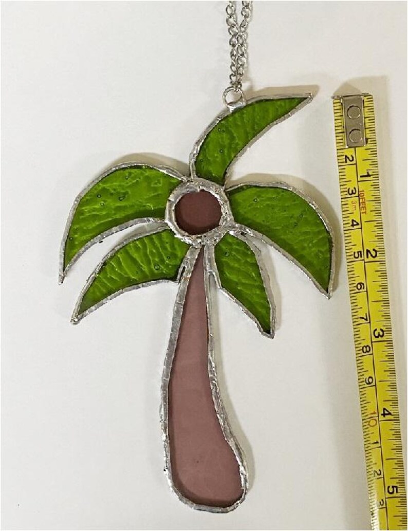 Palm Tree Stained Glass Suncatcher - Etsy