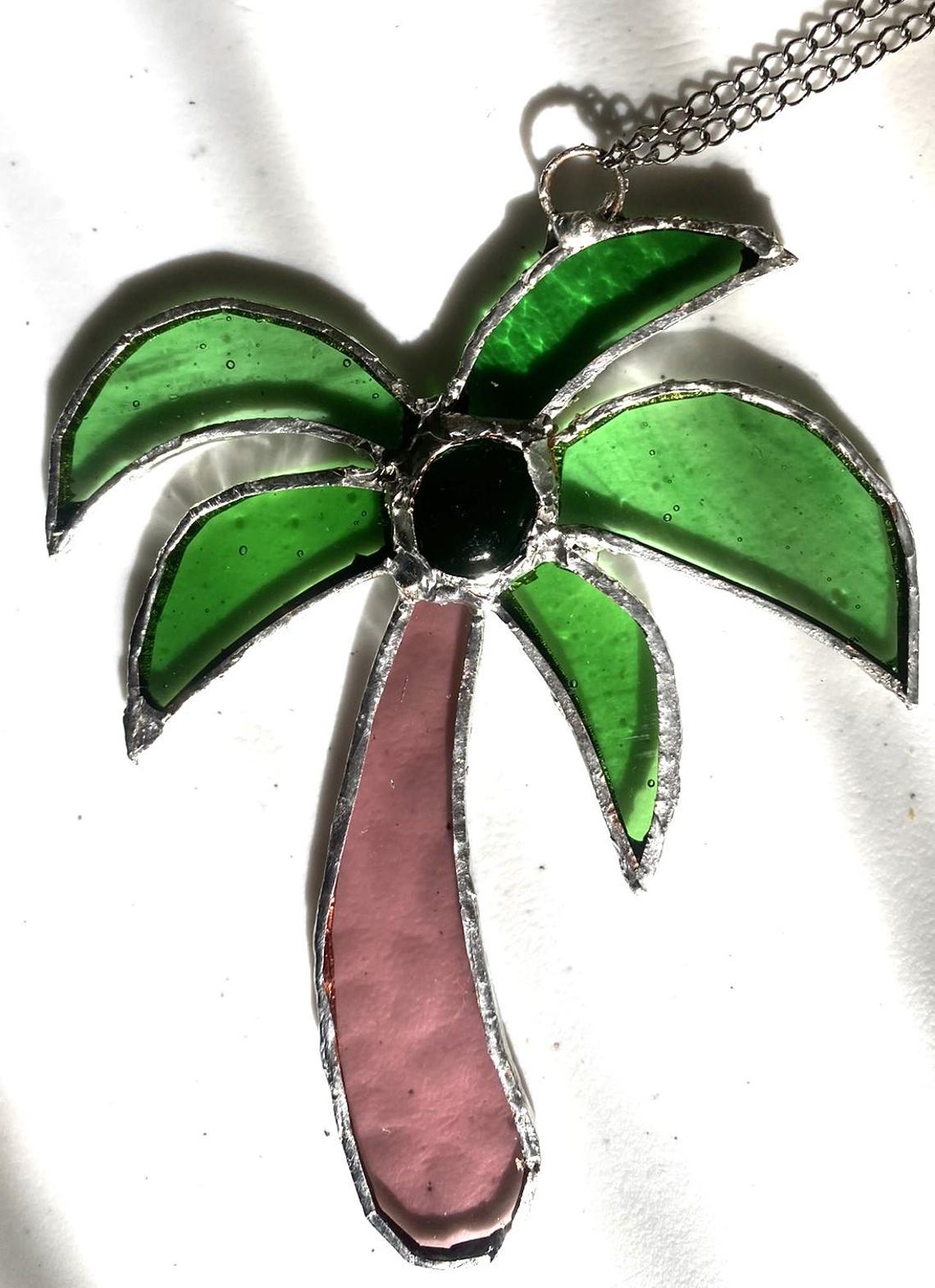 Palm Tree Stained Glass Suncatcher - Etsy