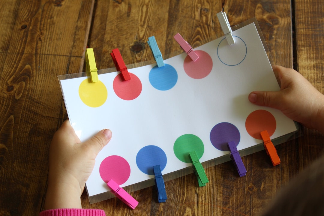 Clothespin Color Match Toddler Busy Bag Airplane Activity Toddler ...