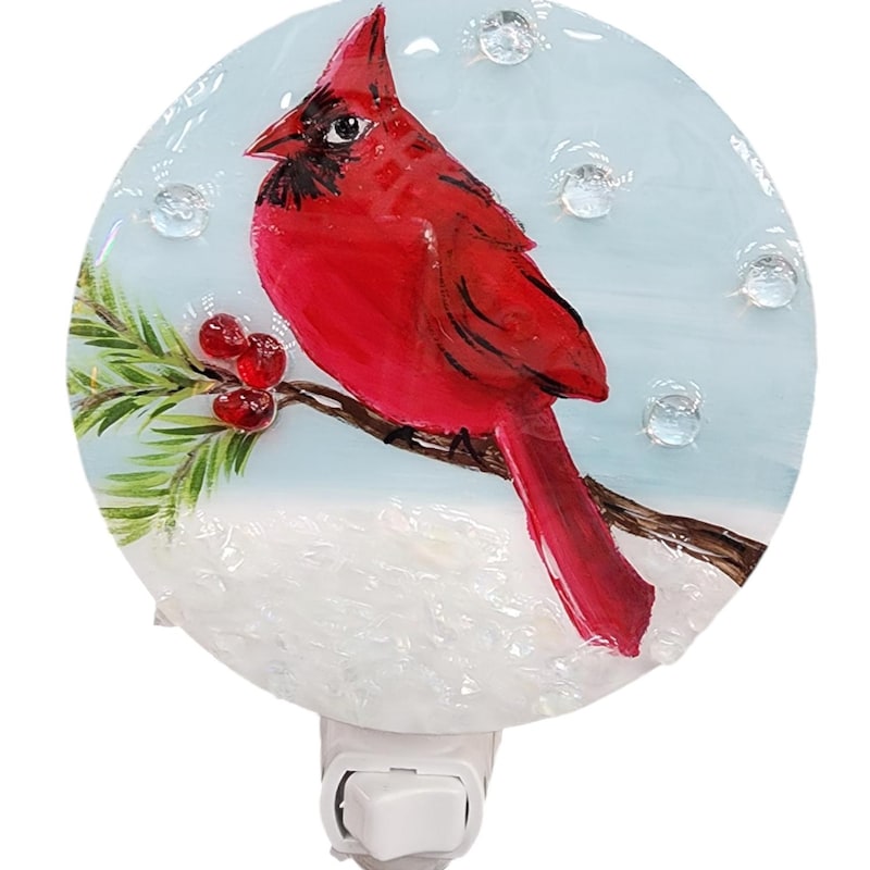 Cardinal Lamp - Etsy