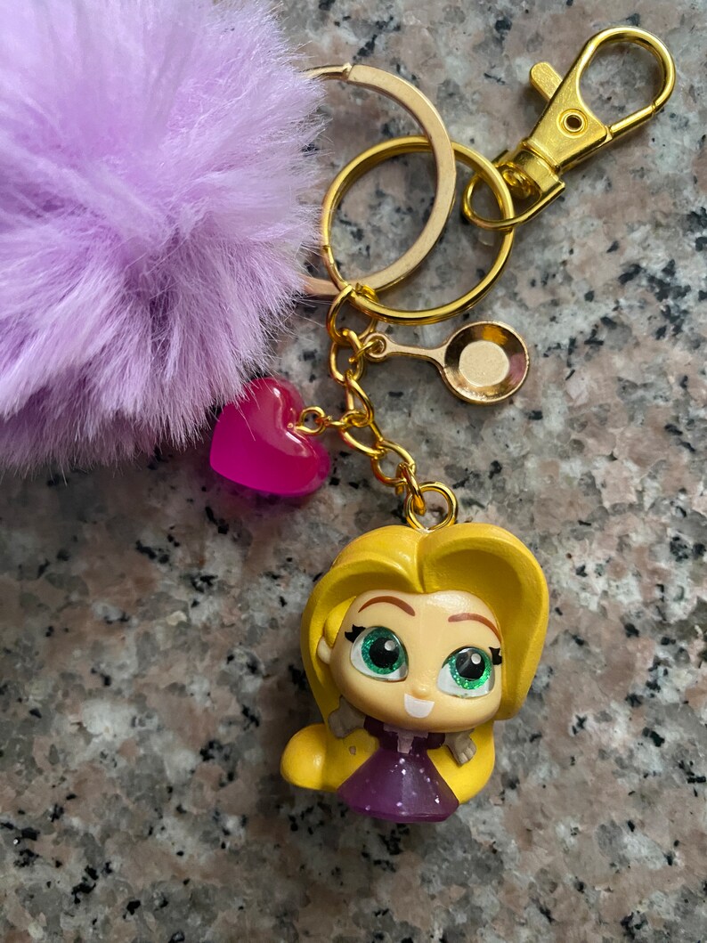 Doorables Princess Rapunzel Tangled Backpack Keychain - Etsy