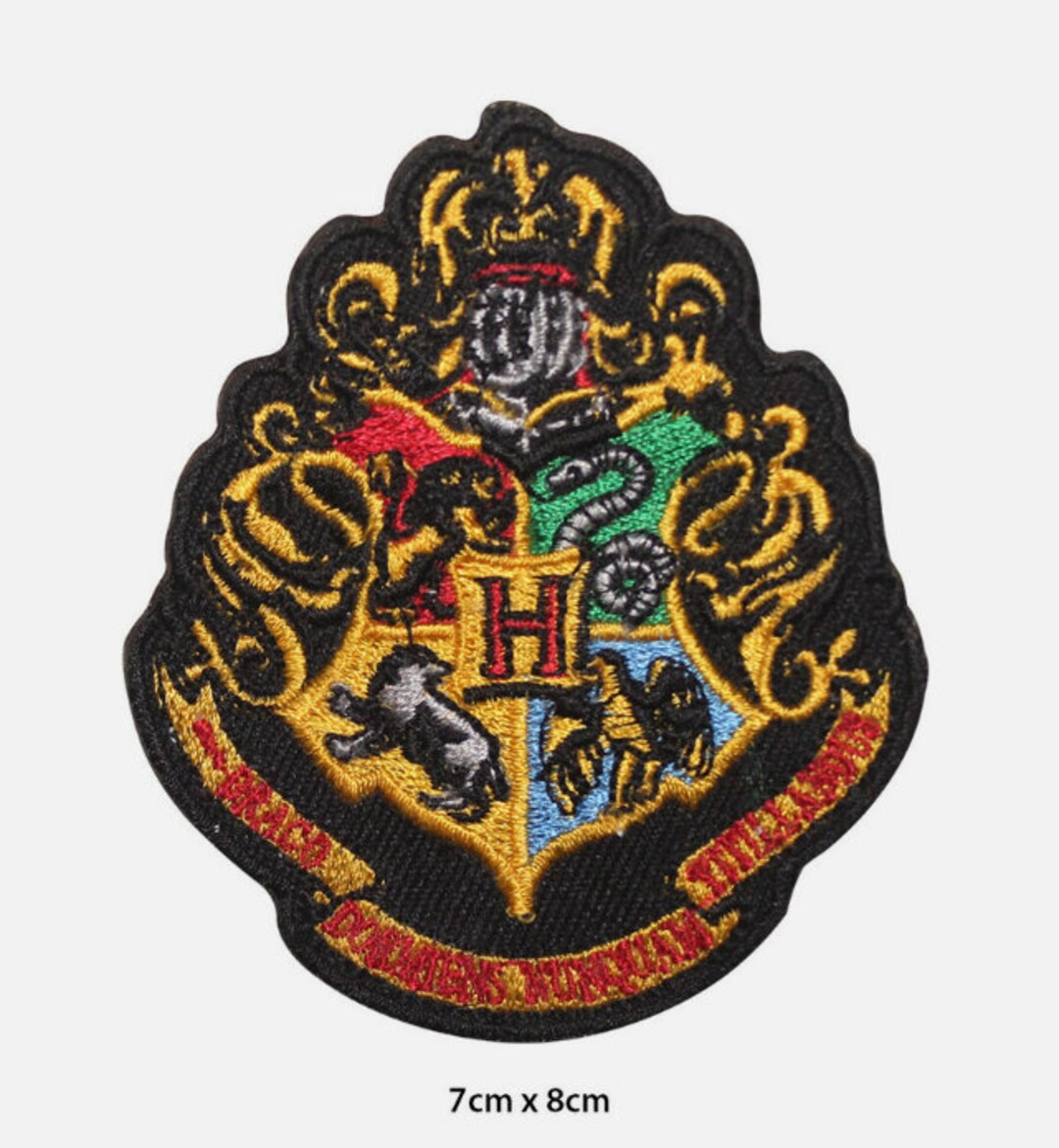 Harry Potter Hogwarts Embroidered Patch - Etsy