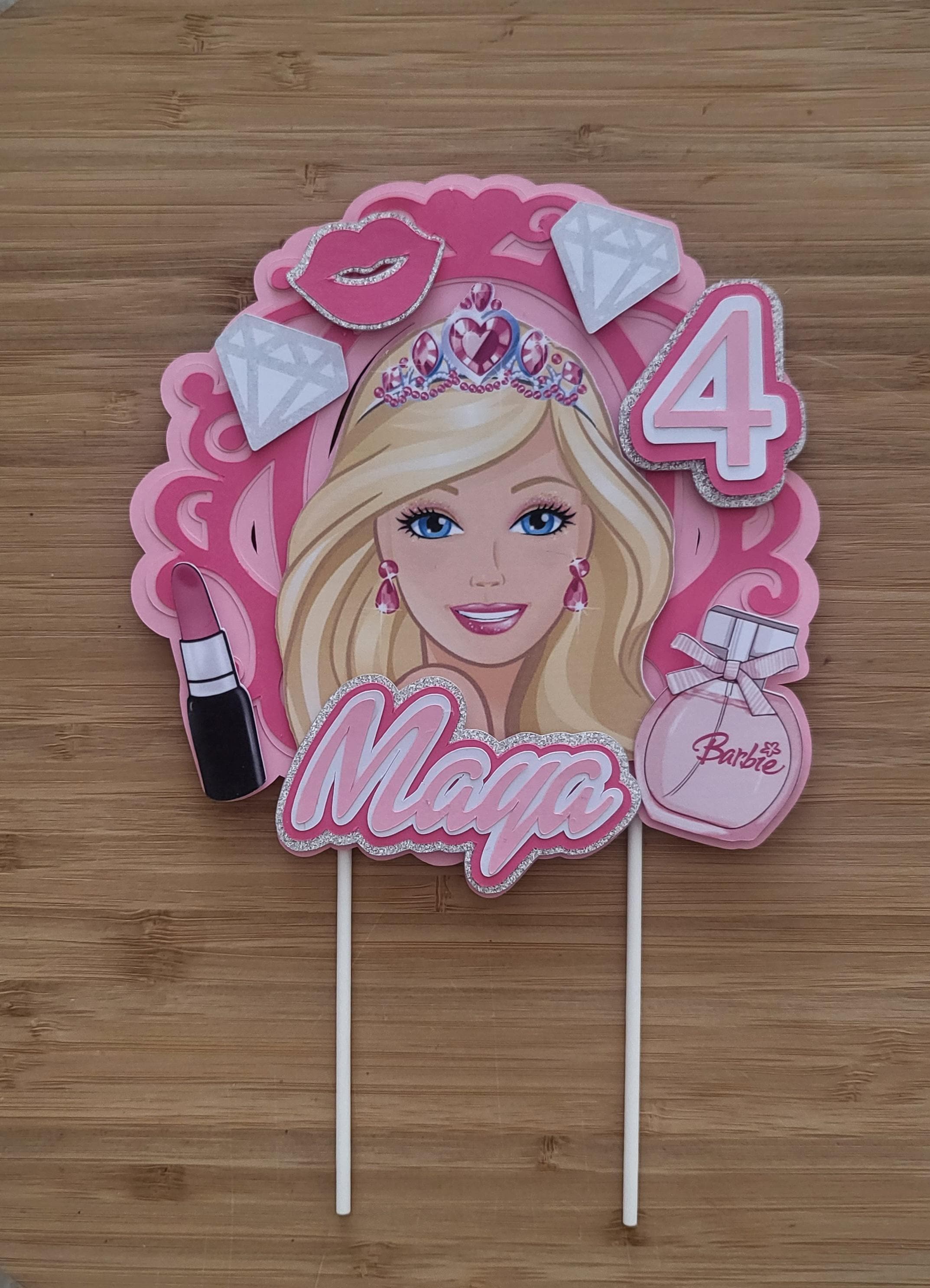 Princess Make up Doll Themed Girls Themed Personalised Birthday Cake ...